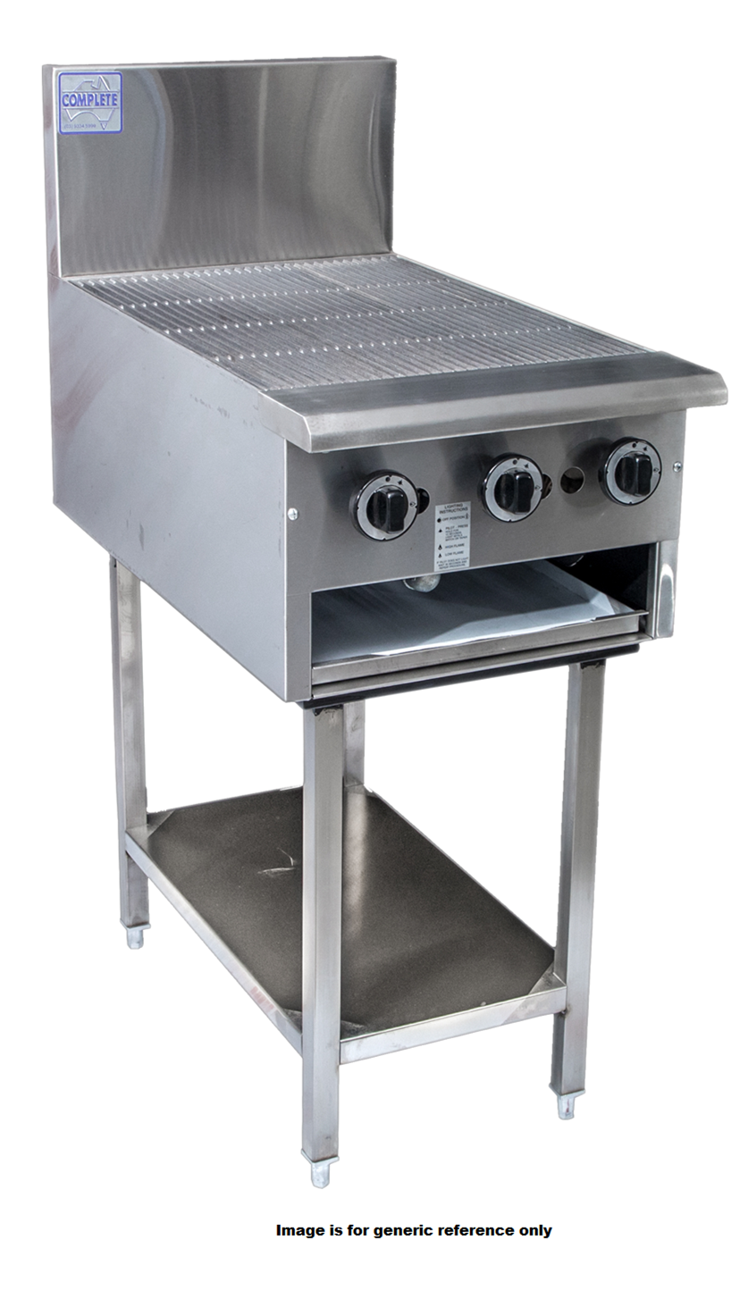 CHG-1200 | 1200mm Volcanic Rock Char Grill on Stand with Shelf under – CCCE